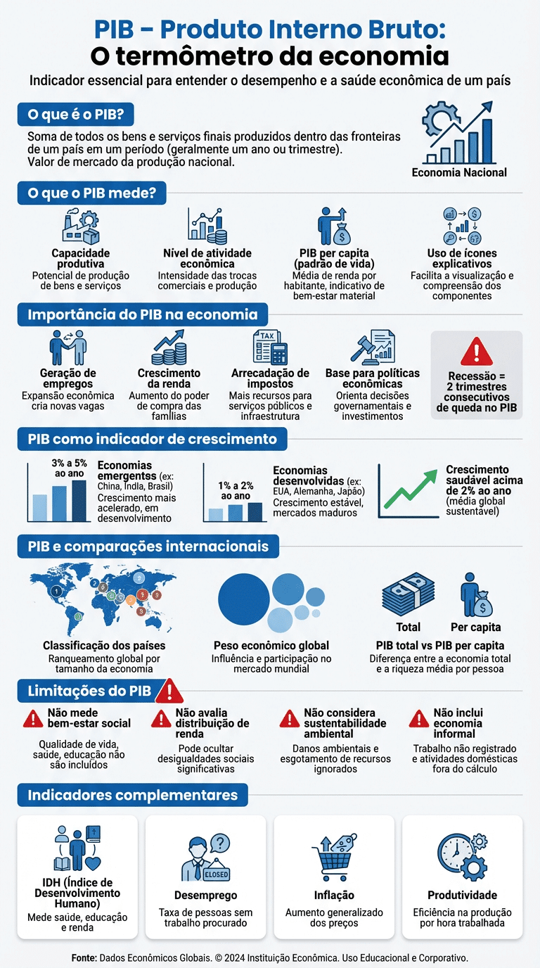 O Que É Produto Interno Bruto E Sua Importância Para A Economia
