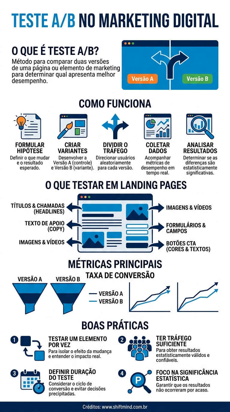 Teste A/B: como funciona, exemplos práticos e como começar